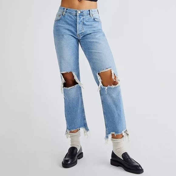 Free People | Jeans | 3 Nwt Free People Maggie Mid Rise Straight Leg ...